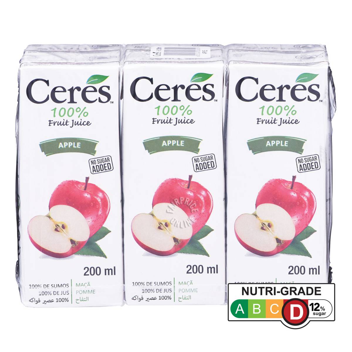 Ceres 100% Juice Packet Drink - Apple | NTUC FairPrice