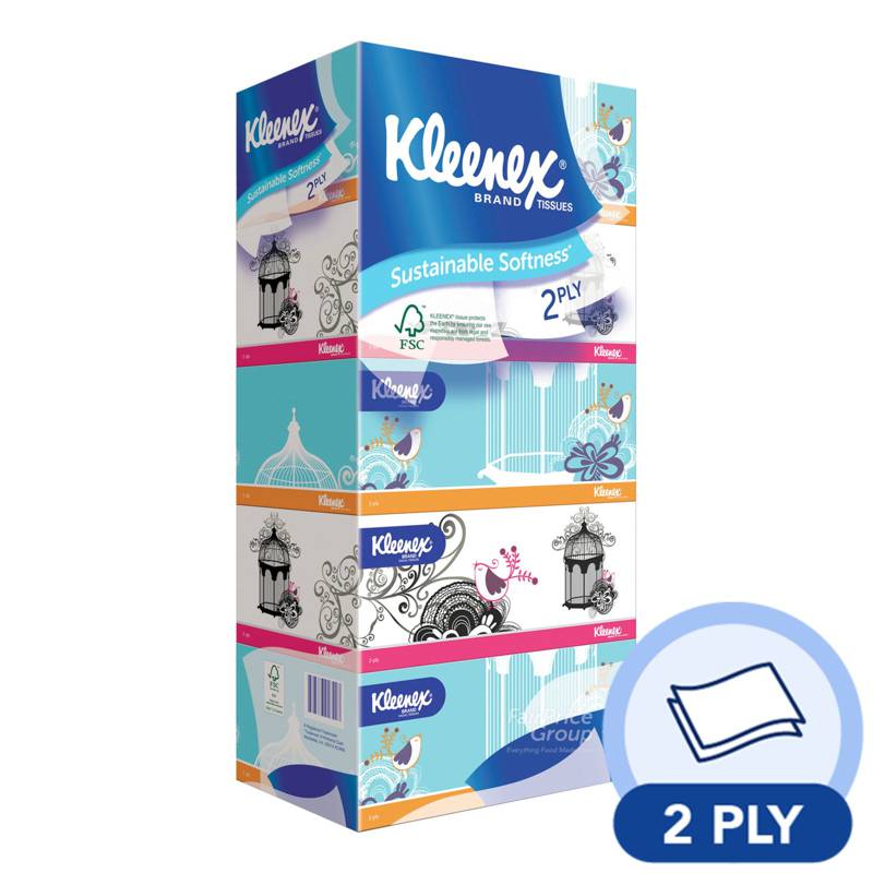 Kleenex Facial Tissue Box - Classic (2ply) | NTUC FairPrice