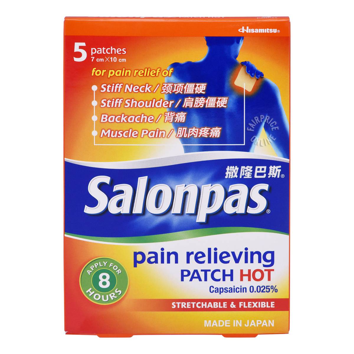 Salonpas Pain Relief Hot Patch | NTUC FairPrice
