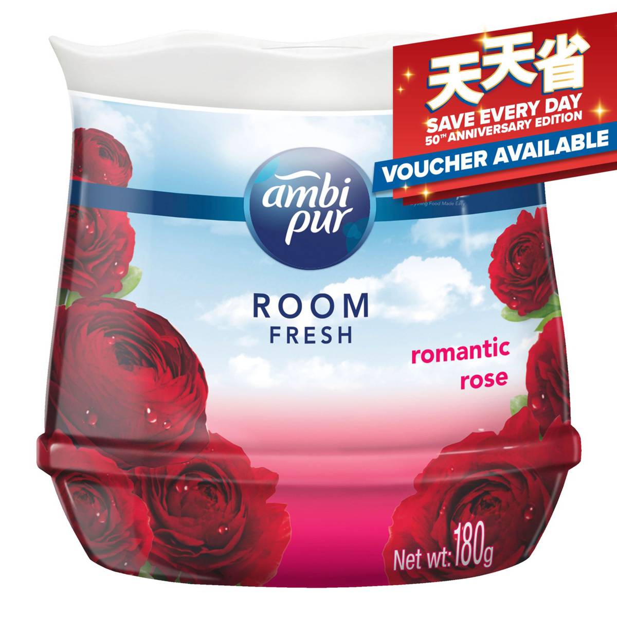 Ambi Pur Gel Fresh - Romantic Rose | NTUC FairPrice