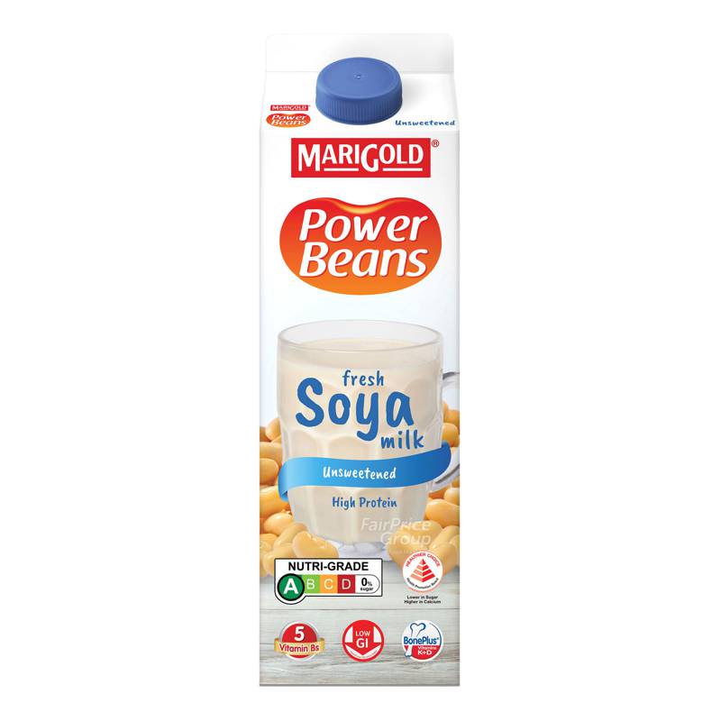 Marigold Power Beans Fresh Soya Milk - Unsweetened | NTUC FairPrice