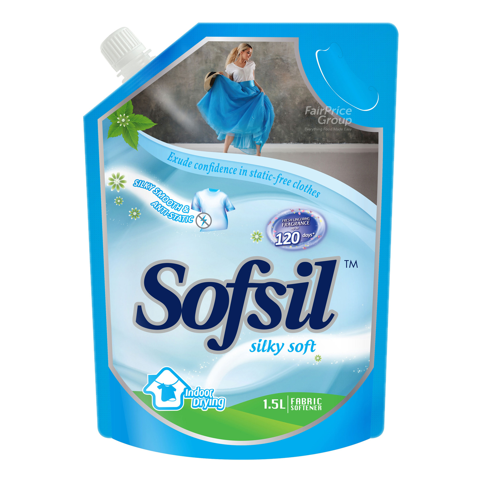 Sofsil Fabric Softener Refill - Silky Soft | NTUC FairPrice