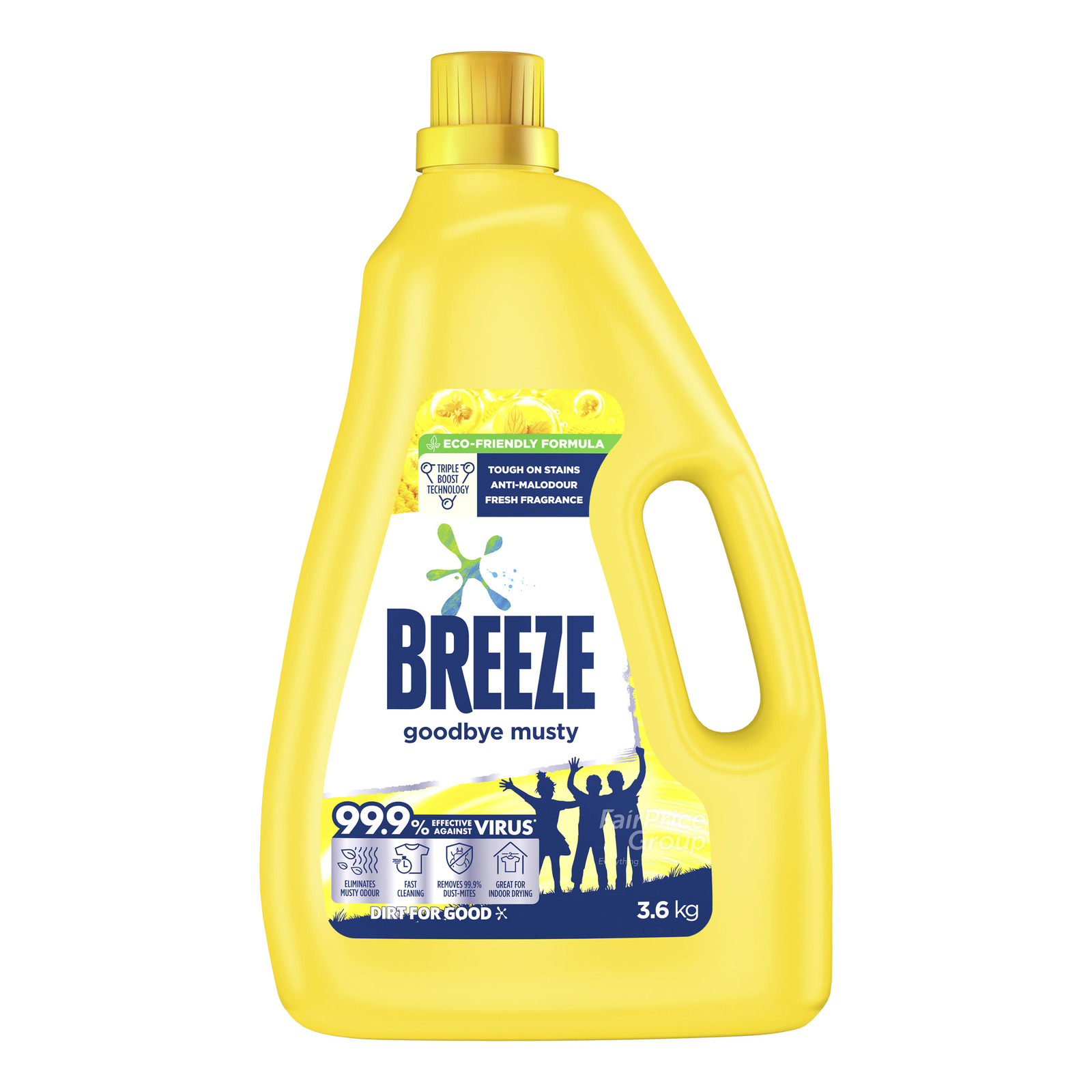 Breeze Liquid Detergent - Goodbye Musty (Indoor Drying) | NTUC FairPrice
