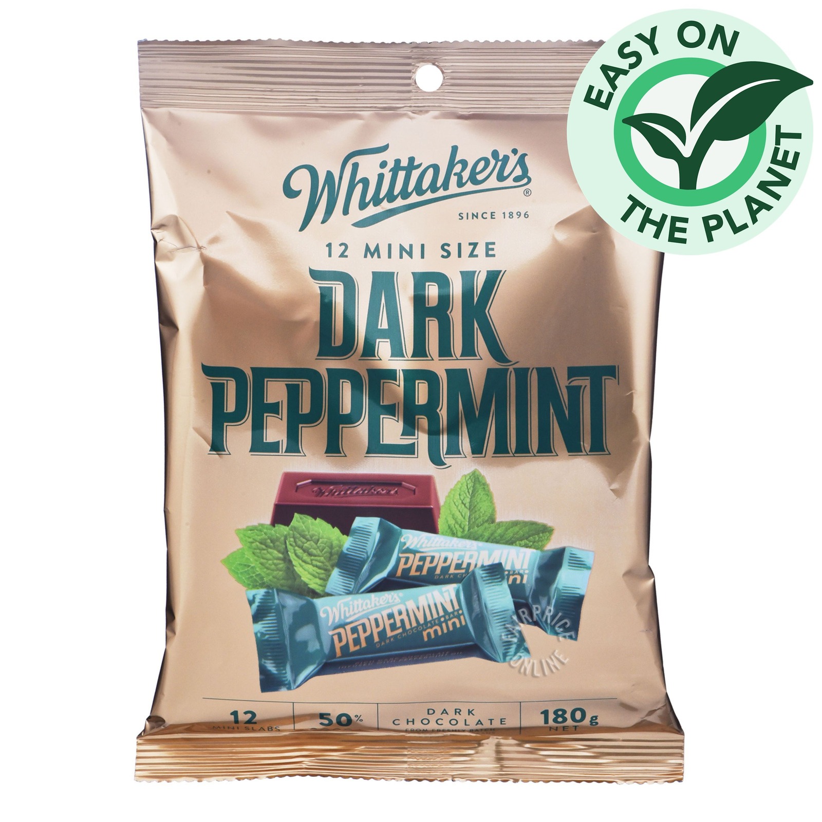 Whittaker's Mini Dark Chocolate Bar - Dark Peppermint | NTUC FairPrice