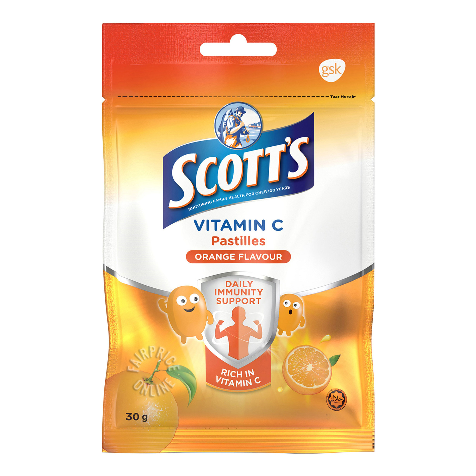 Scott's Vitamin C Pastilles - Orange | NTUC FairPrice