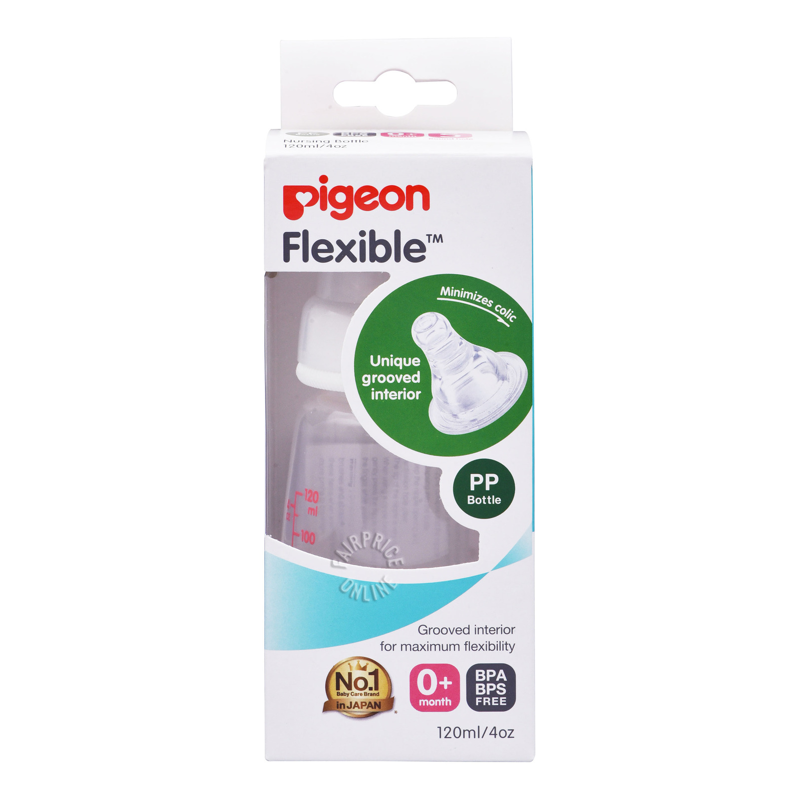 Pigeon Slim-Neck Polypropylene Feeding Bottle - 0+ Month | NTUC FairPrice