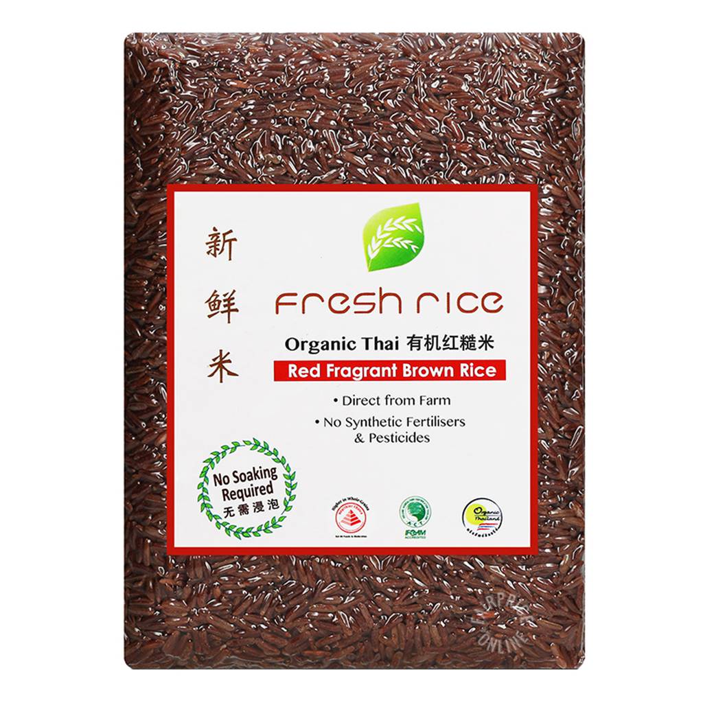 Fresh Rice Organic Thai Hom Mali Rice - Red Brown | NTUC FairPrice
