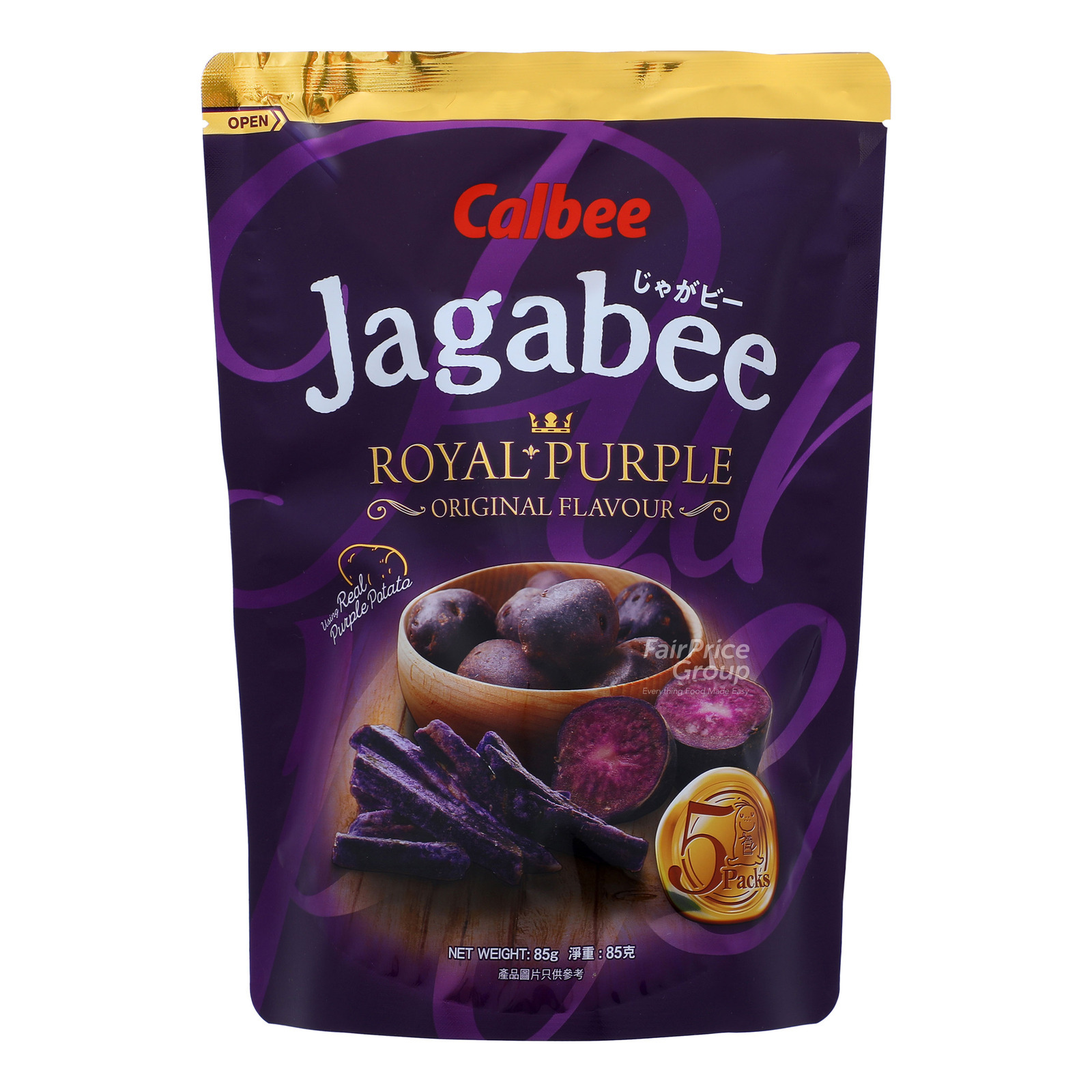 Calbee Jagabee Potato Sticks - Purple Potato | NTUC FairPrice