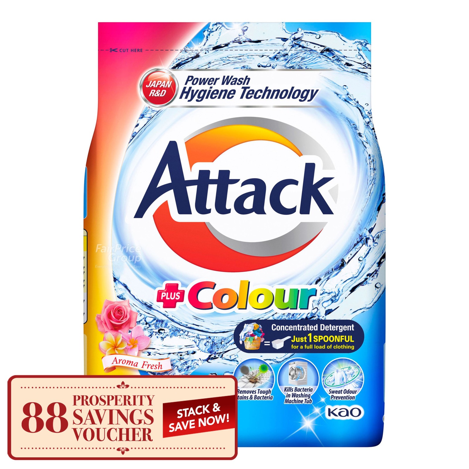 Attack Powder Detergent - Plus Colour (Aroma Fresh) | NTUC FairPrice