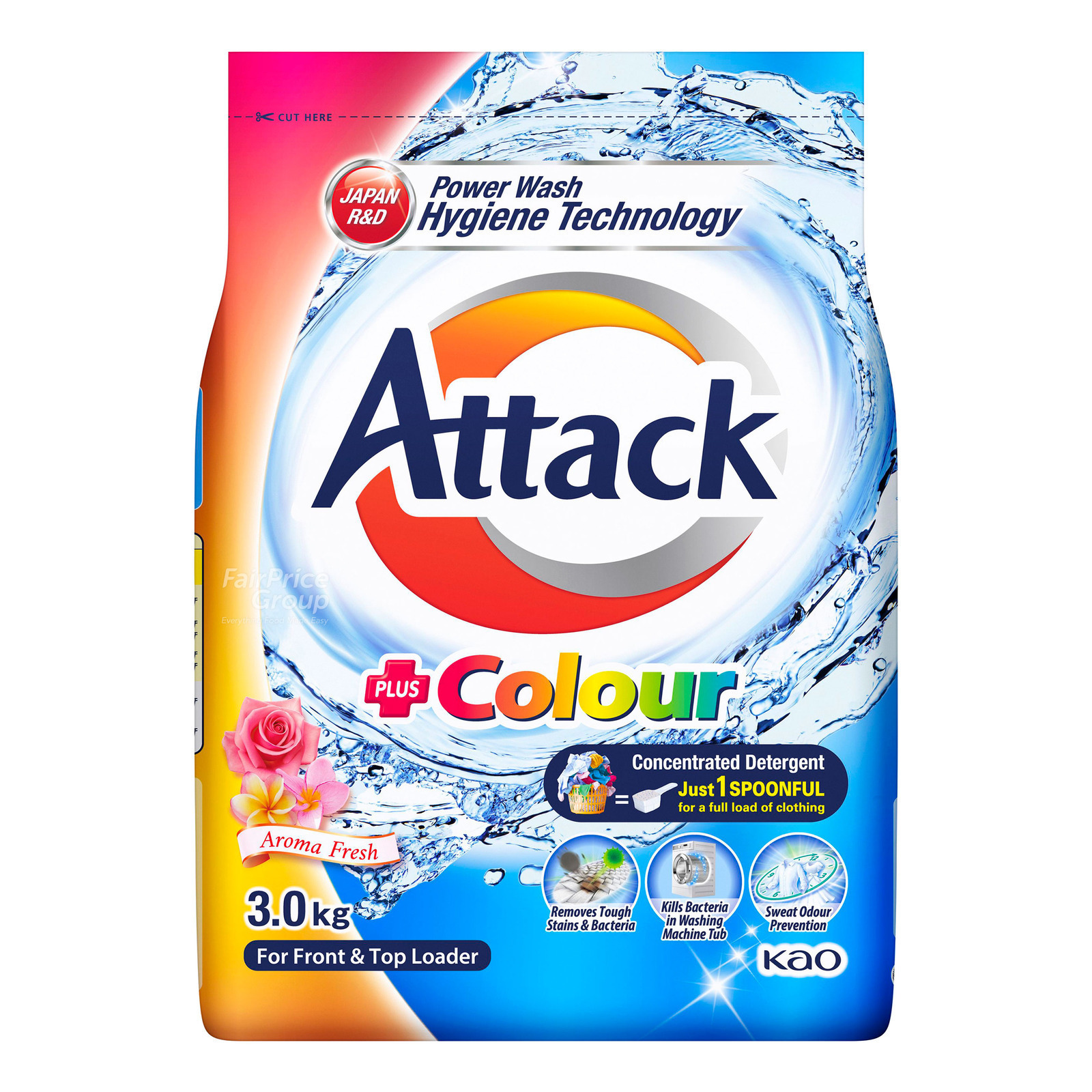 Attack Powder Detergent - Plus Colour (Aroma Fresh) | NTUC FairPrice