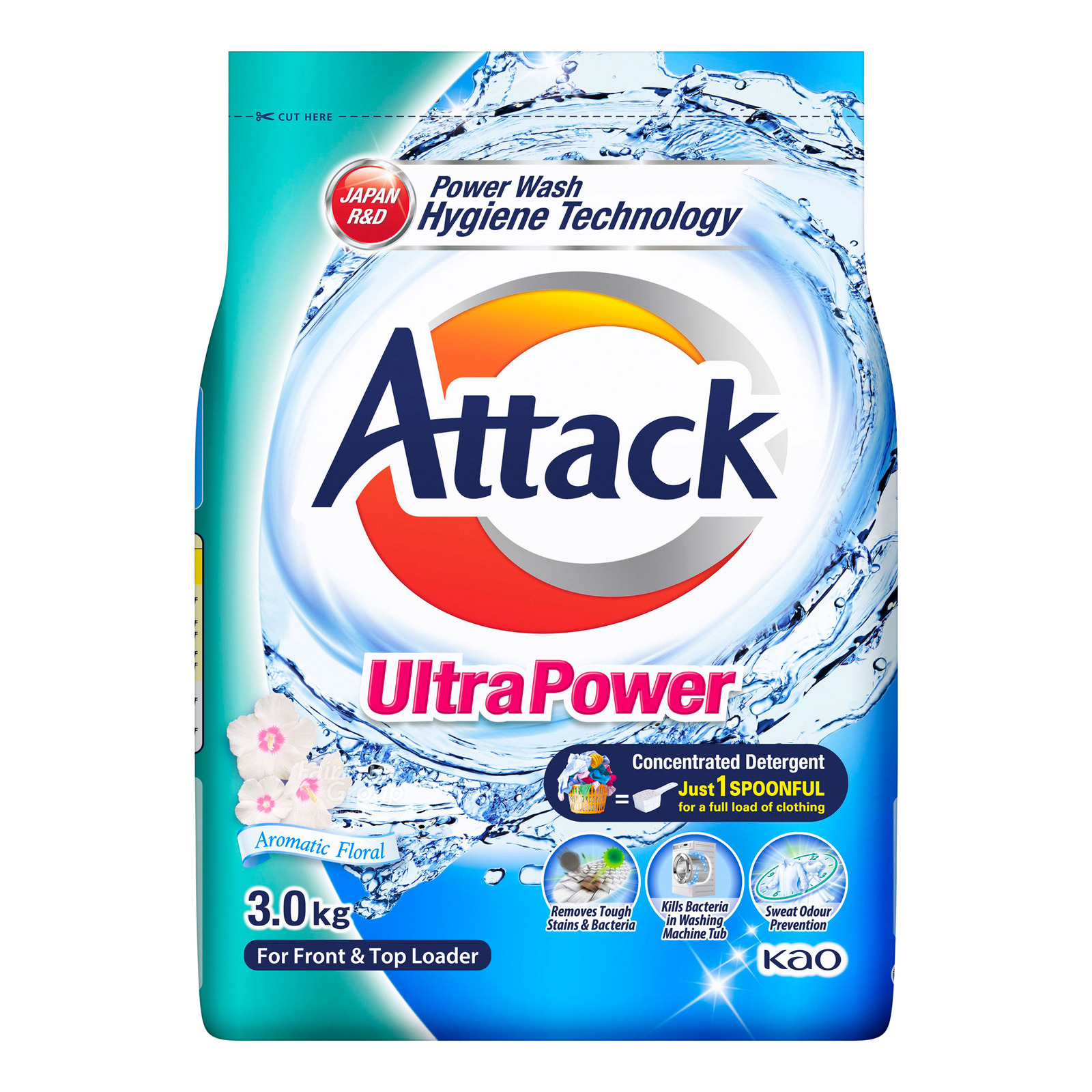 Attack Powder Detergent - Ultra Power (Aromatic Floral) | NTUC FairPrice
