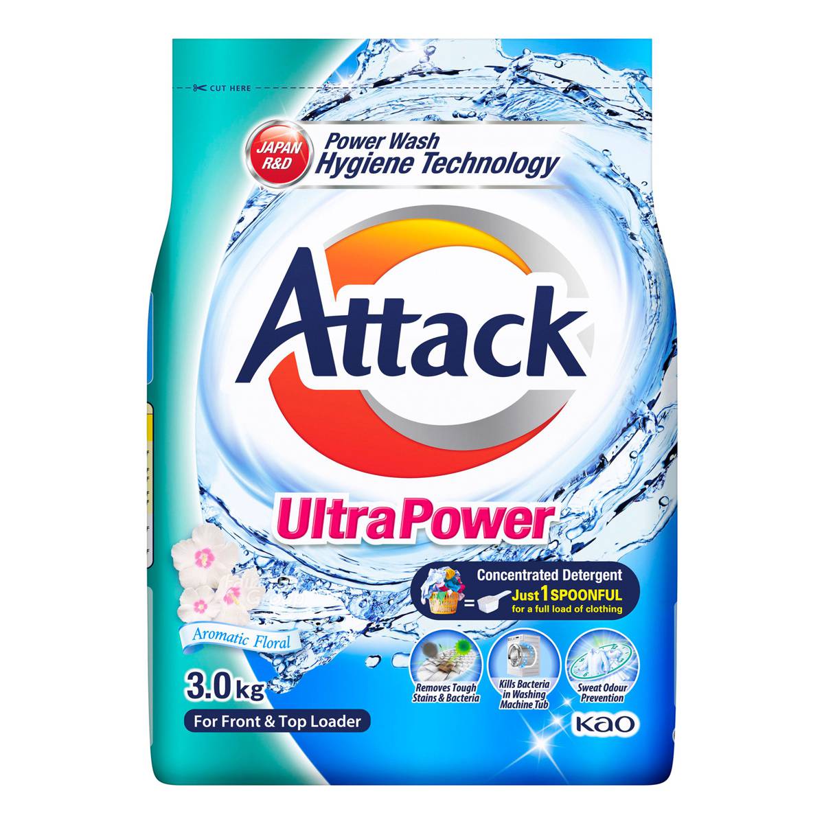 Attack Powder Detergent - Ultra Power (Aromatic Floral) | NTUC FairPrice