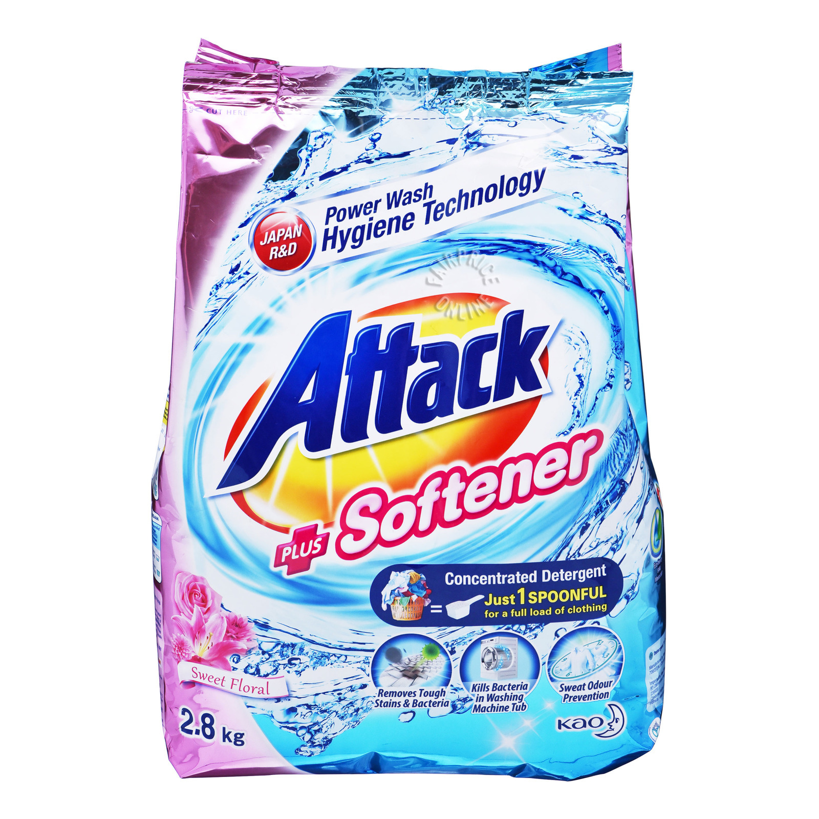 Attack Powder Detergent - Plus Softener (Sweet Floral) | NTUC FairPrice