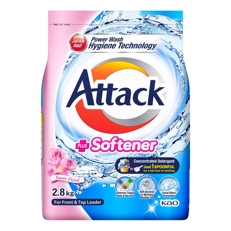 Attack Powder Detergent - Plus Softener (Sweet Floral) | NTUC FairPrice