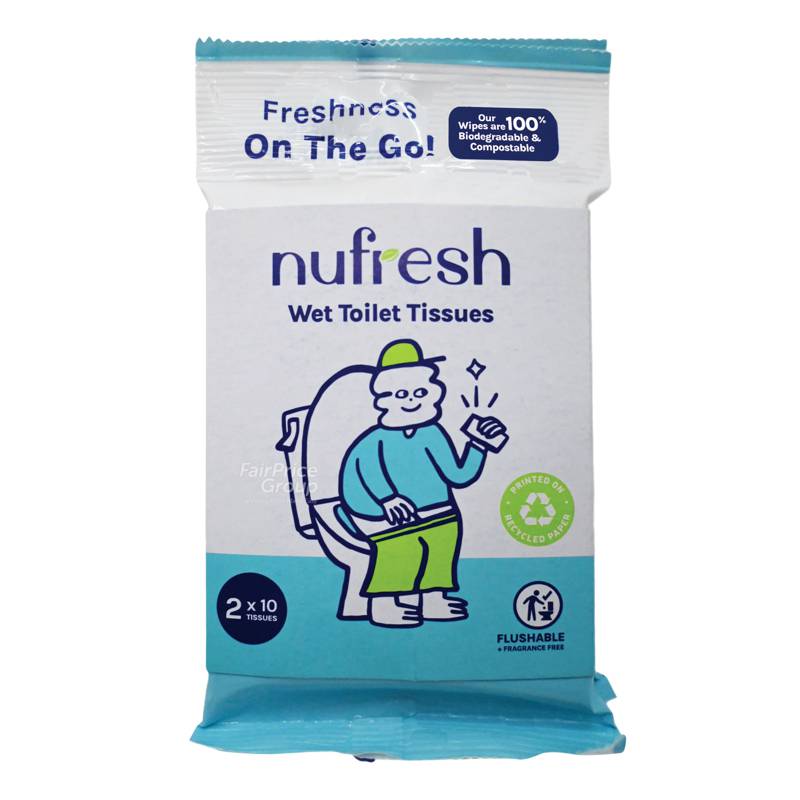 NuFresh Personal Toilet Wipes - Fragrance Free | NTUC FairPrice