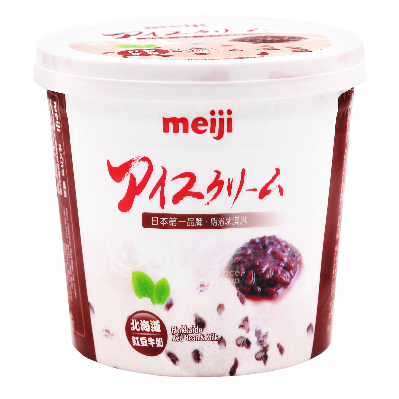 Meiji Ice Cream Tub - Hokkaido Red Bean & Milk | NTUC FairPrice