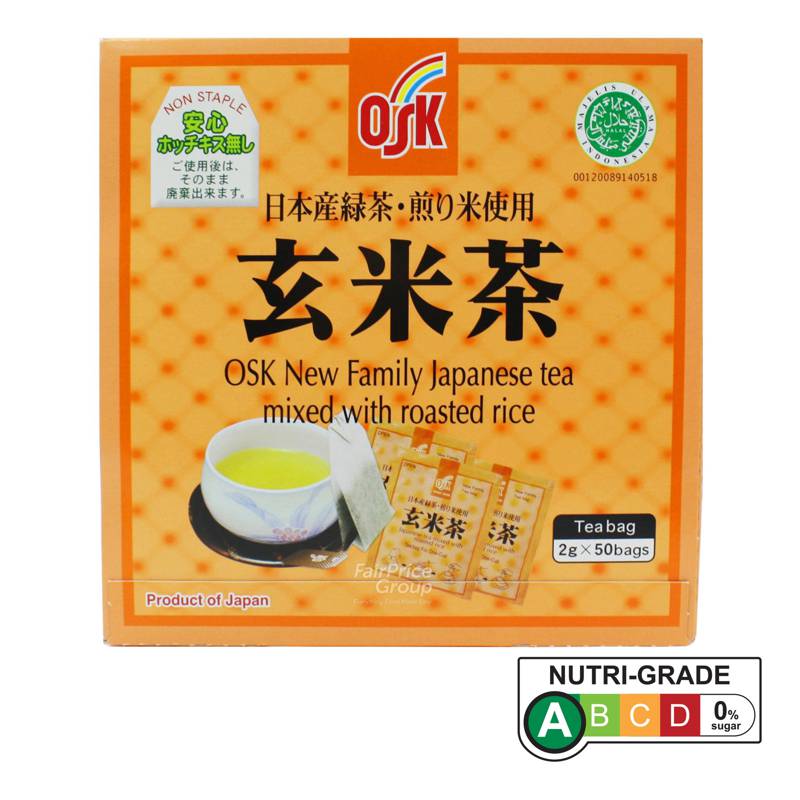 OSK Japanese Green Tea Bags - Mixed with Roasted Rice | NTUC FairPrice