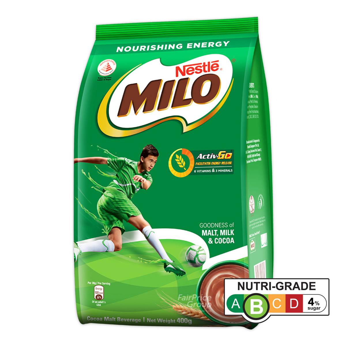 Milo Chocolate Malt Drink Powder with Milk - Regular | NTUC FairPrice