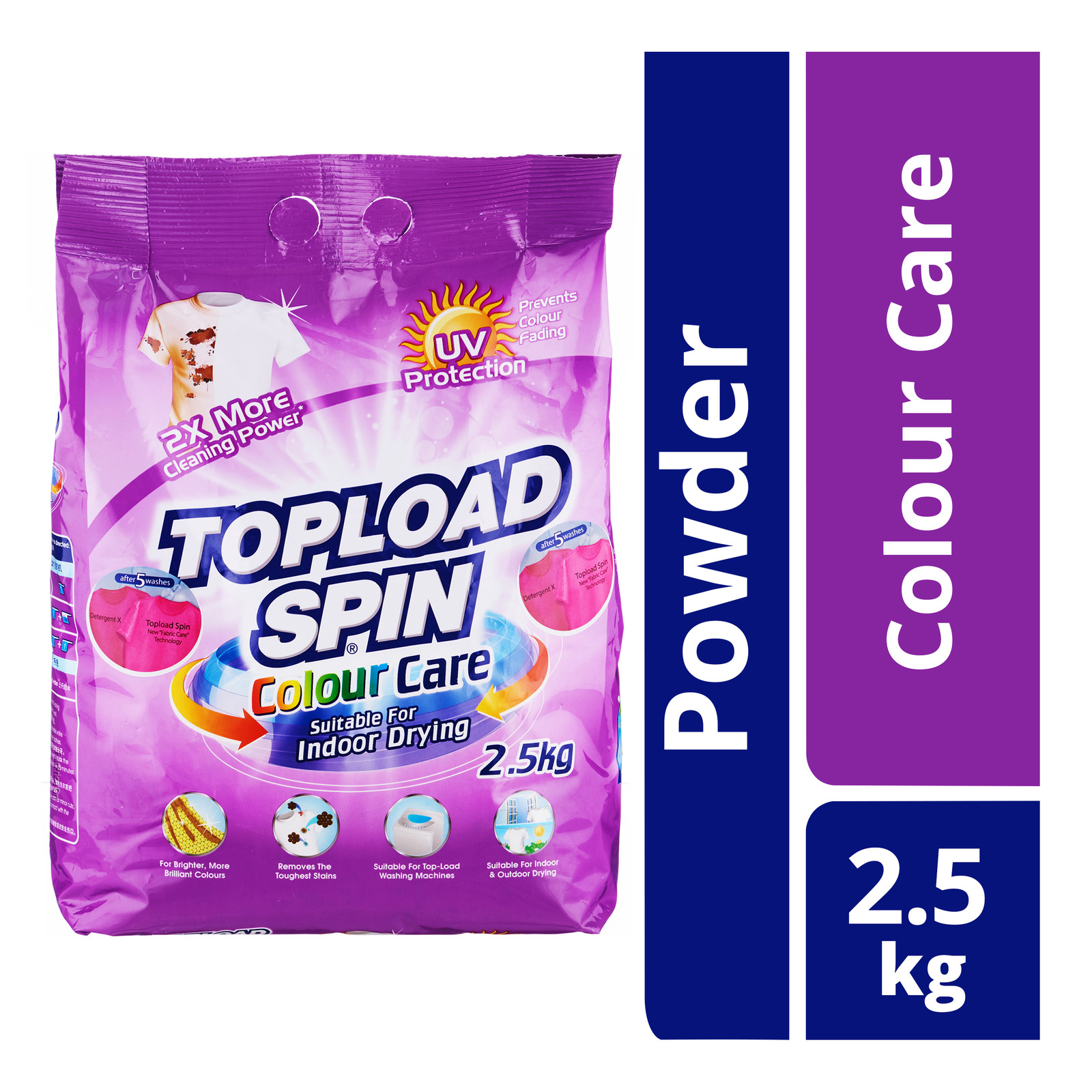 Topload Spin Detergent Powder - Colour Care (Indoor Drying) | NTUC ...