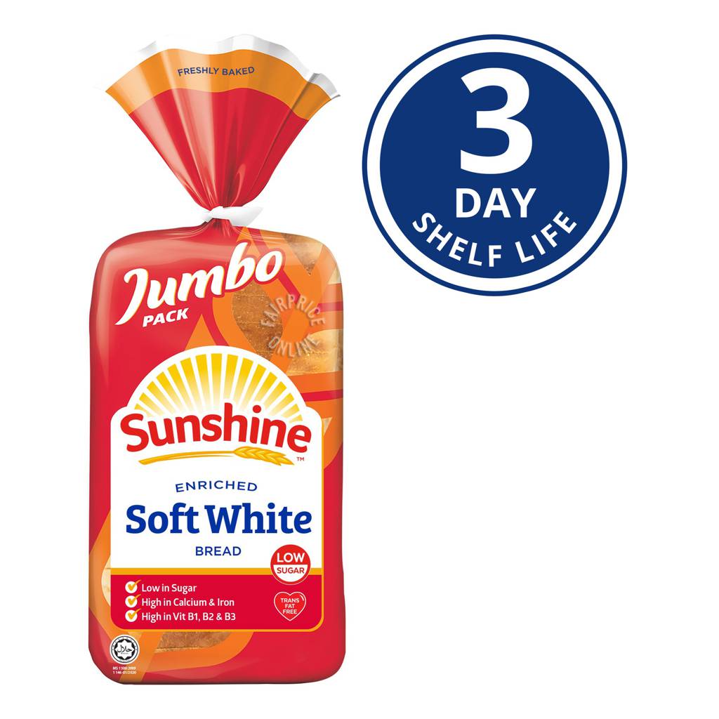 Sunshine Bread - Jumbo Pack Enriched Soft White | NTUC FairPrice