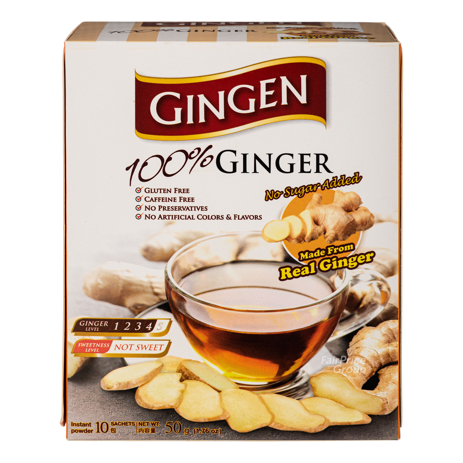 Gingen Instant Ginger Powder - Original (No Sugar) | NTUC FairPrice