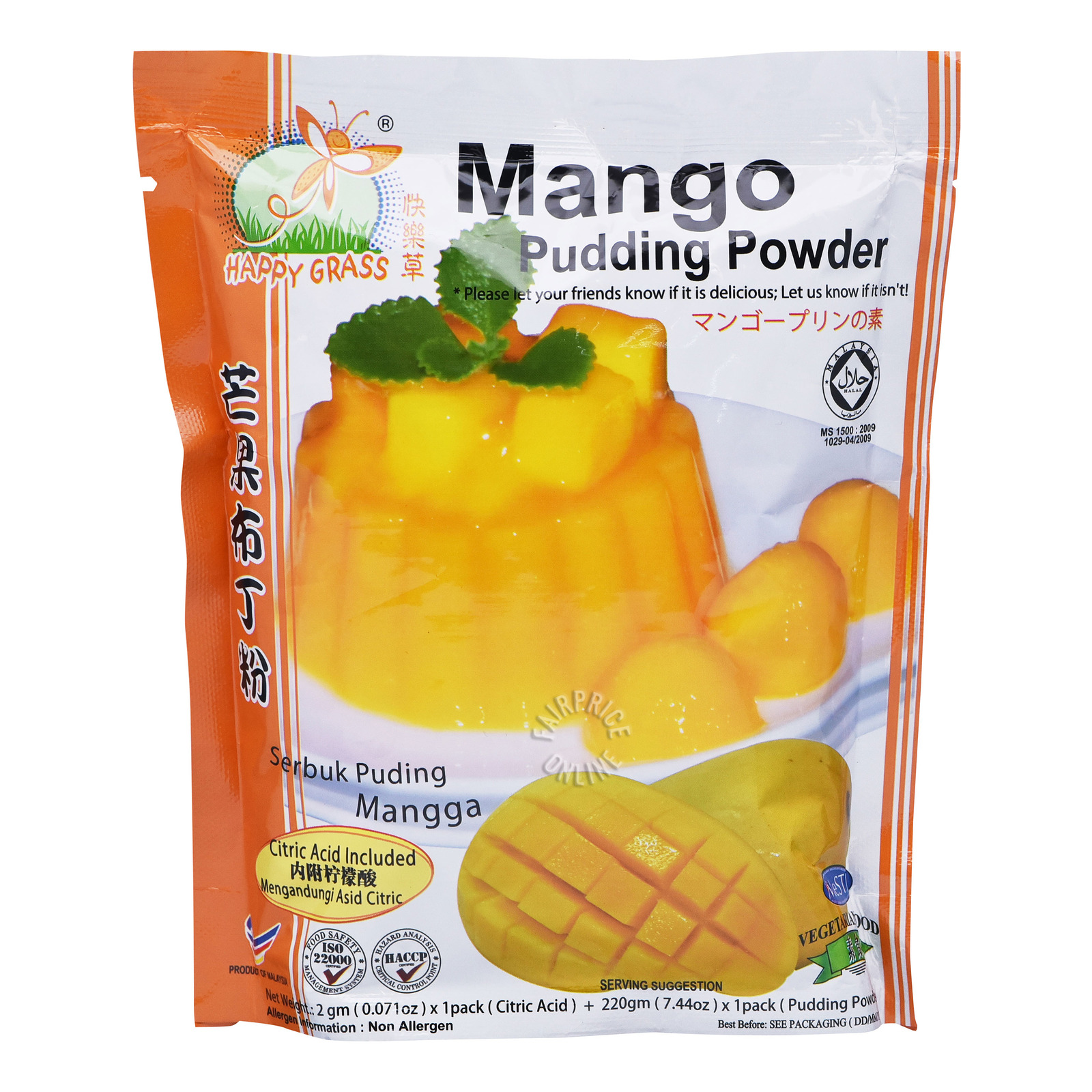 Happy Grass Pudding Powder - Mango | NTUC FairPrice