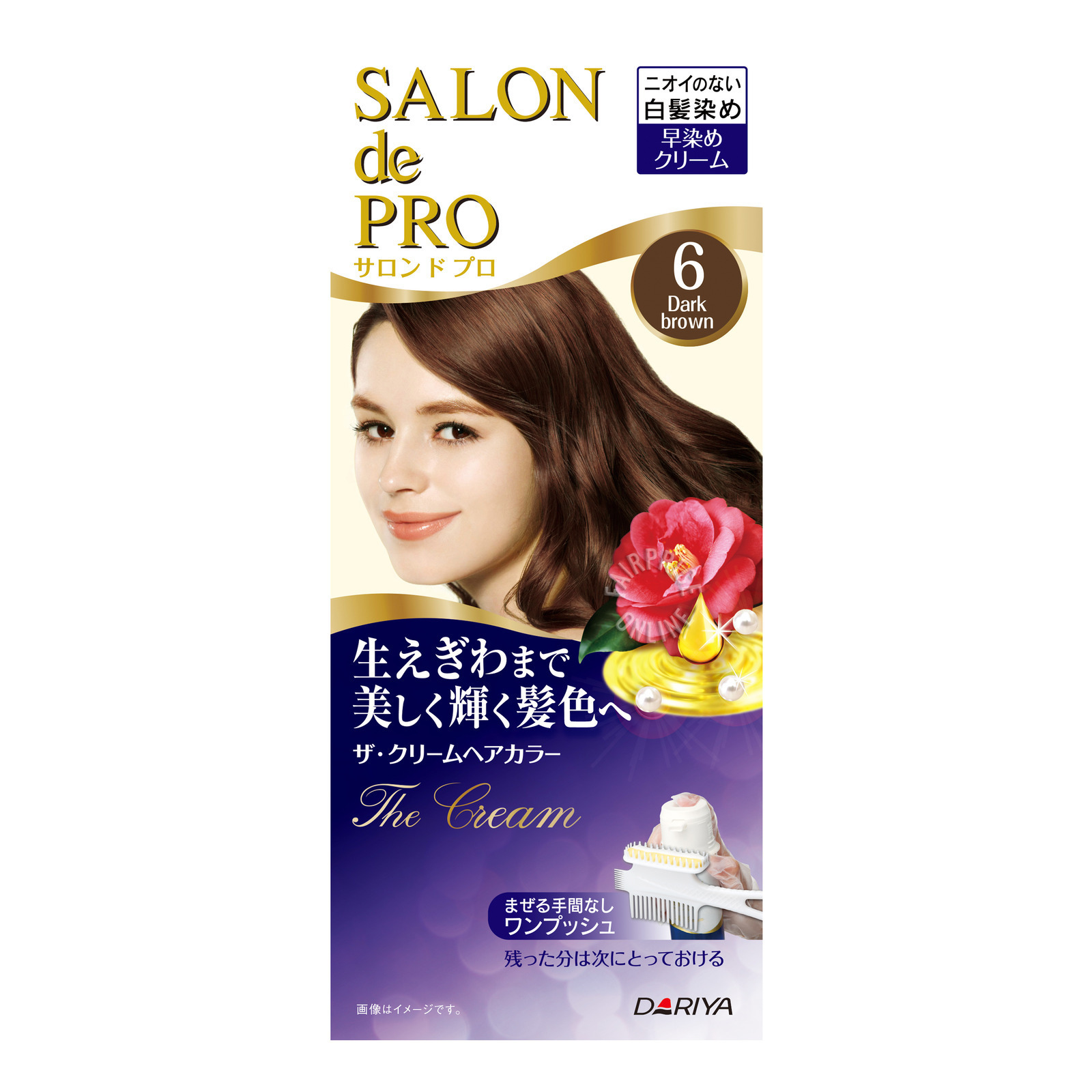 Salon de Pro The Cream Hair Colour - 6 Dark Brown | NTUC FairPrice