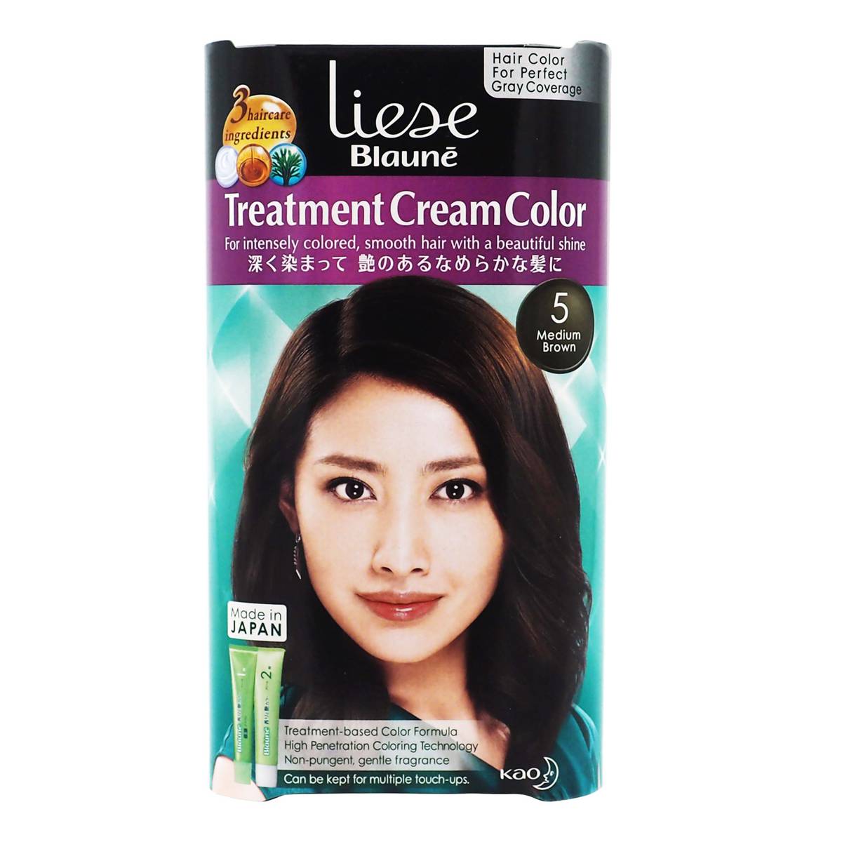 Liese Blaune Treatment Cream Colour - 5 Medium Brown | NTUC FairPrice
