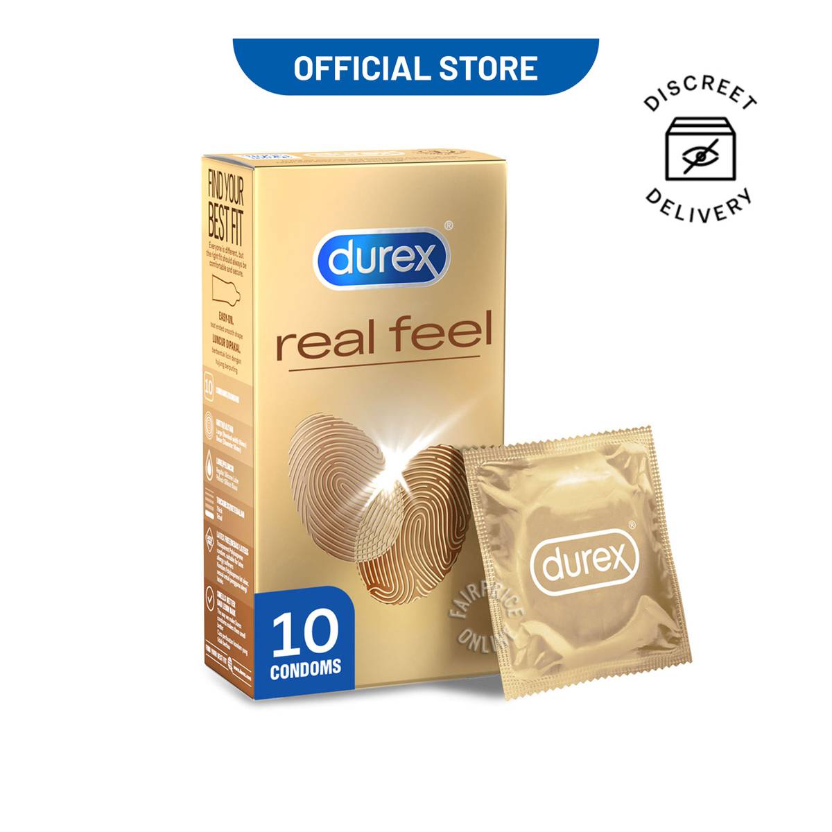 Durex Condom - Real Feel (56mm) | NTUC FairPrice