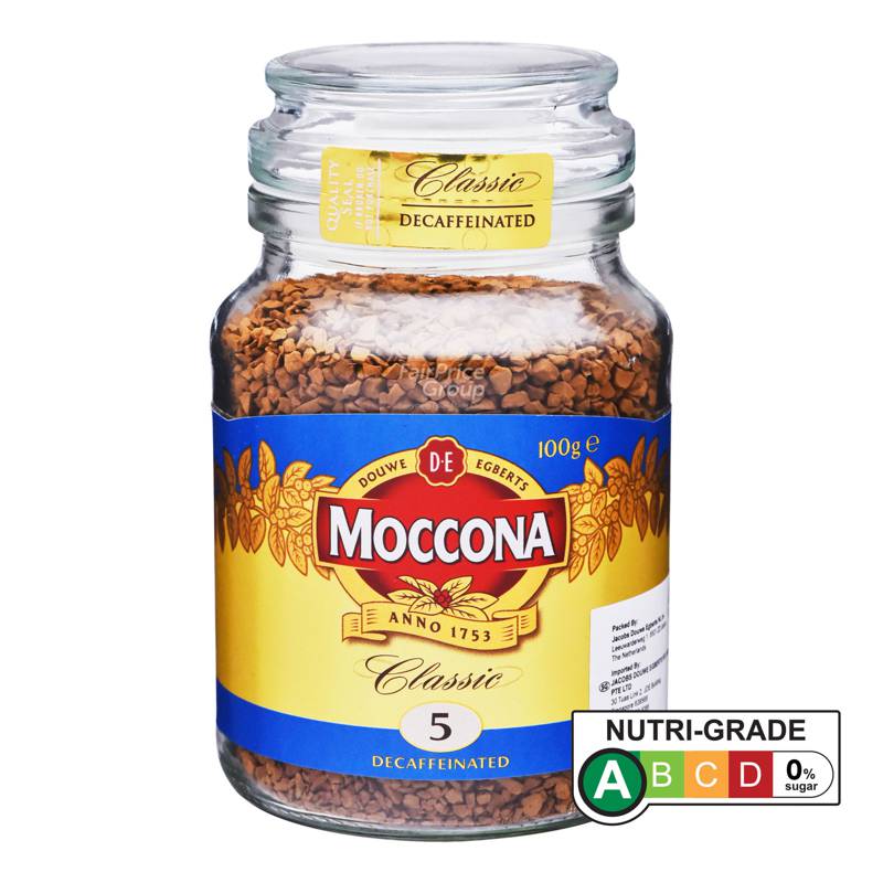 Moccona Instant Freeze Dried Coffee - Classic 5 (Decaffeinated) | NTUC ...
