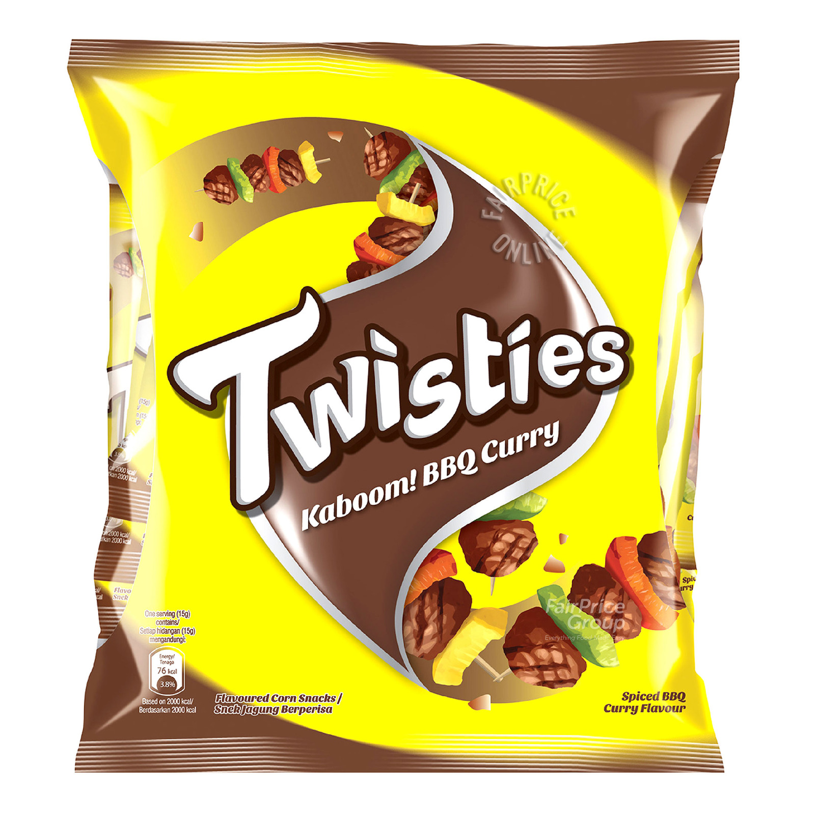 Twisties Corn Snack - Kaboom! BBQ Curry | NTUC FairPrice