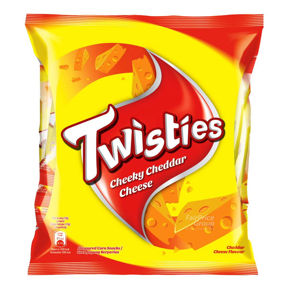 Twisties Corn Snack - Cheeky Cheddar Cheese | NTUC FairPrice