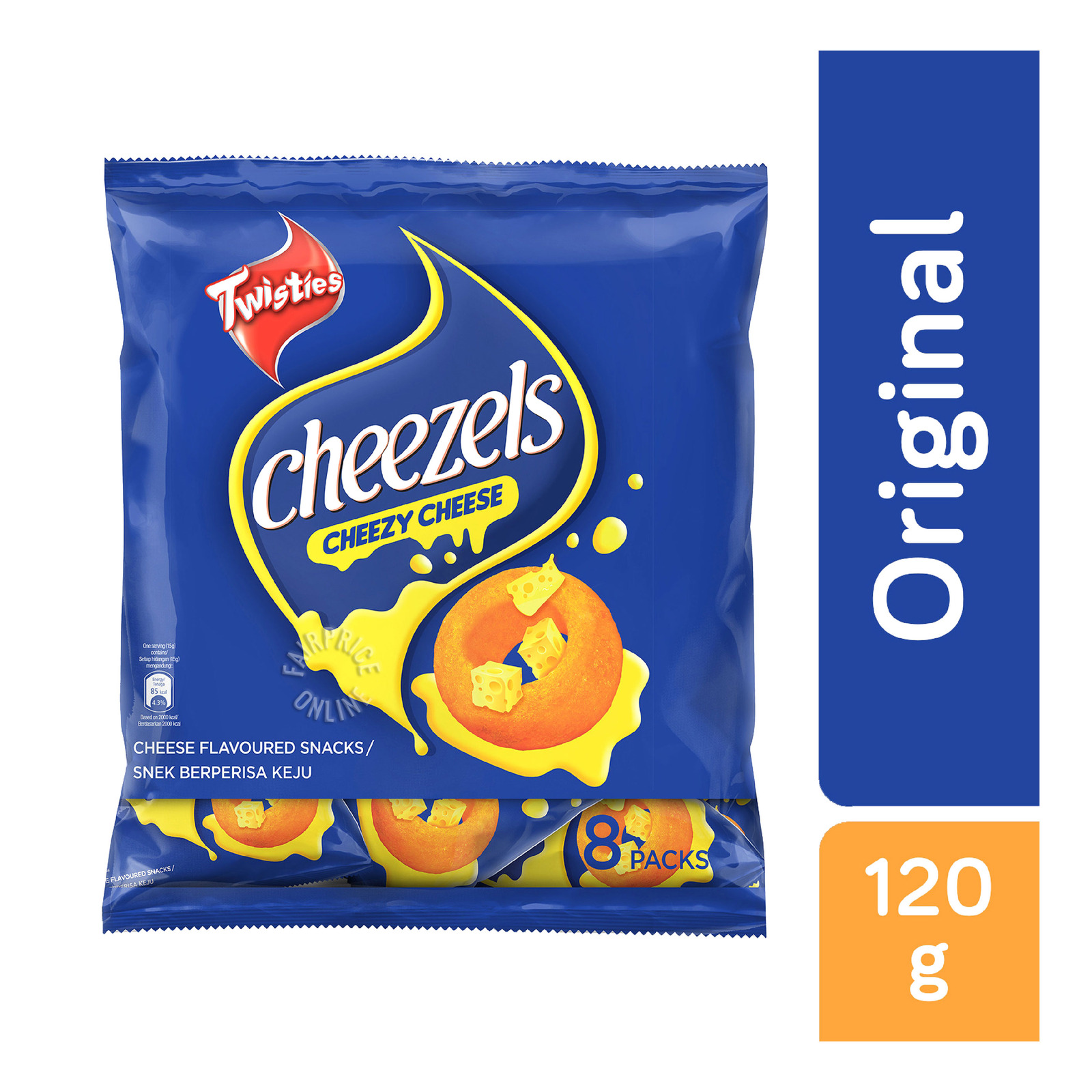 Cheezels Cheese Rings Snack - Original (Multipack) | NTUC FairPrice