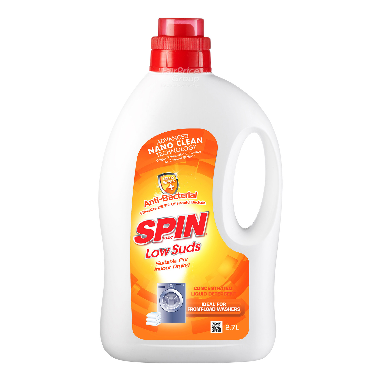 SPINmatic Low Suds Liquid Detergent - Anti-Bacterial | NTUC FairPrice