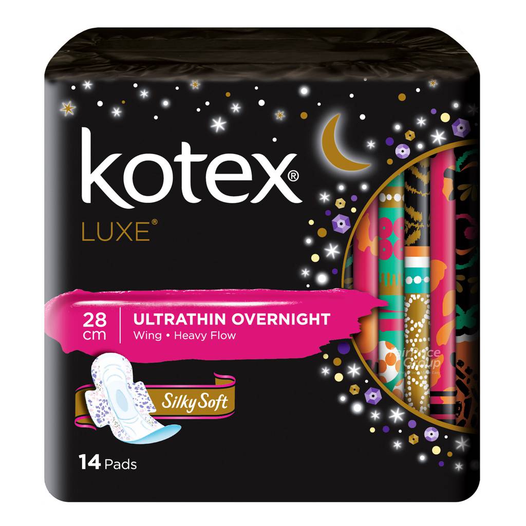 Kotex Luxe Ultrathin Overnight Wing Pads Heavy 28cm Ntuc Fairprice