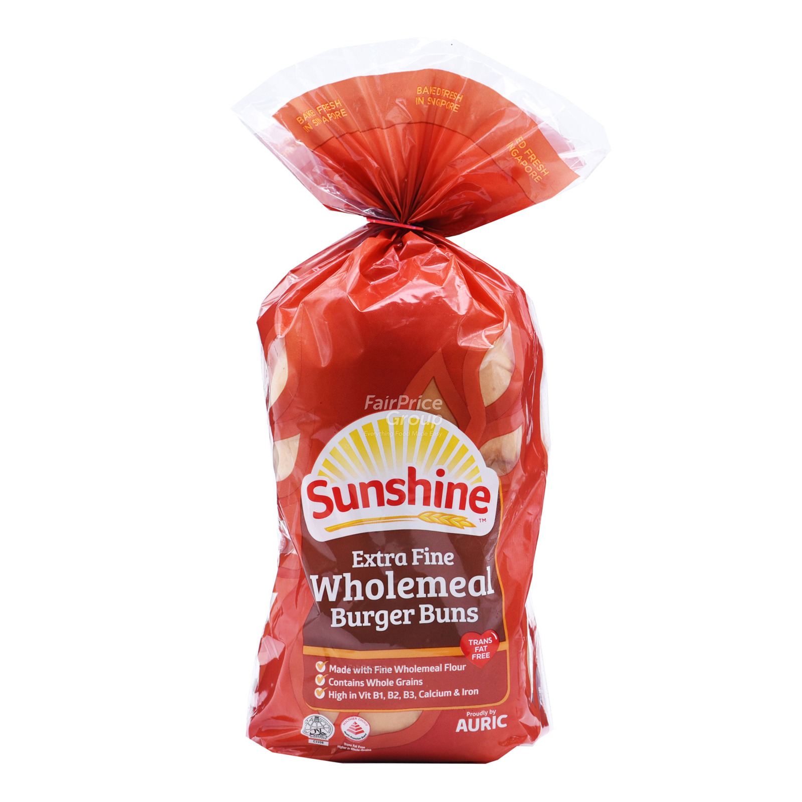 Sunshine Extra Fine Wholemeal Buns - Burger | NTUC FairPrice