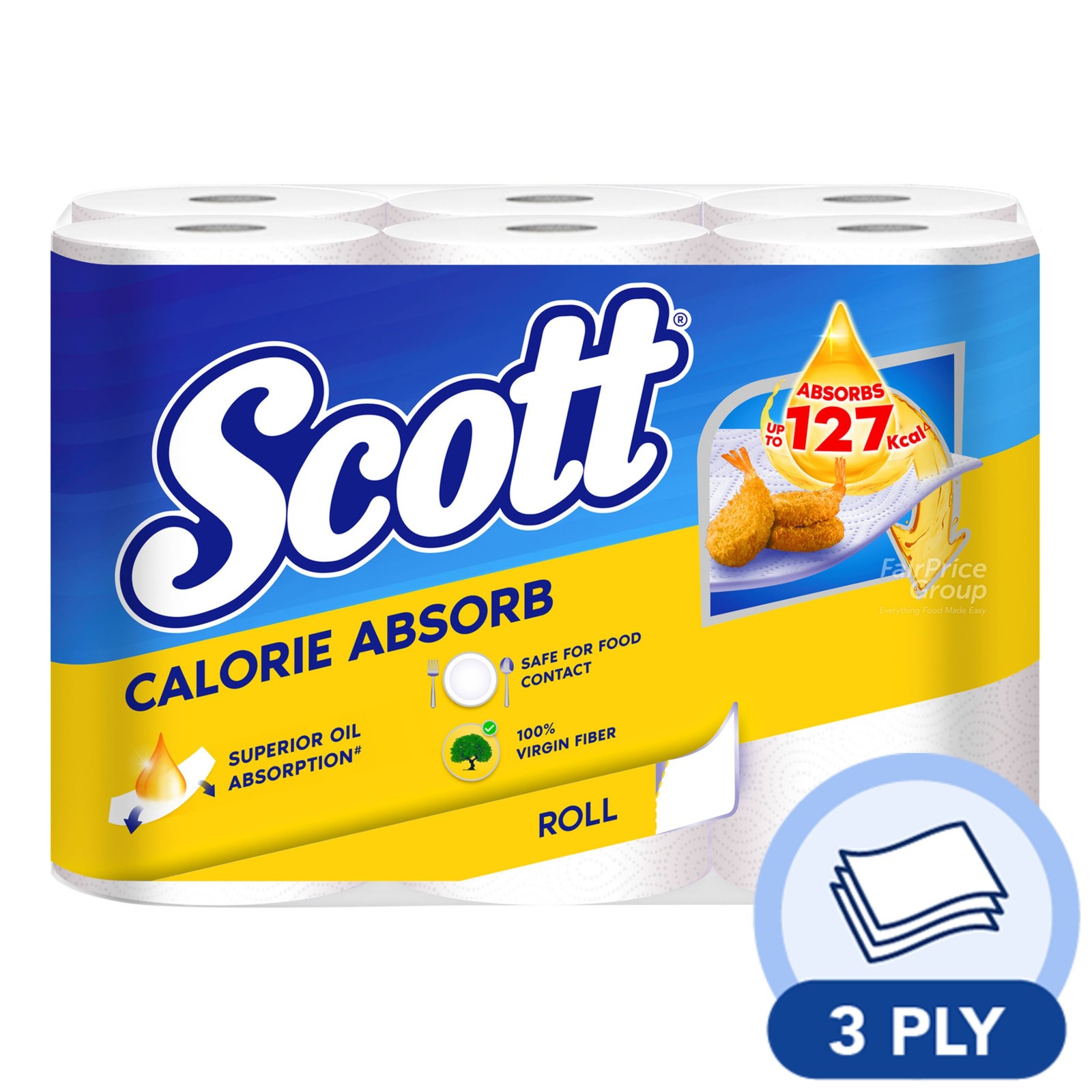 Scott Kitchen Premium Towel Rolls - Calorie Absorb | NTUC FairPrice