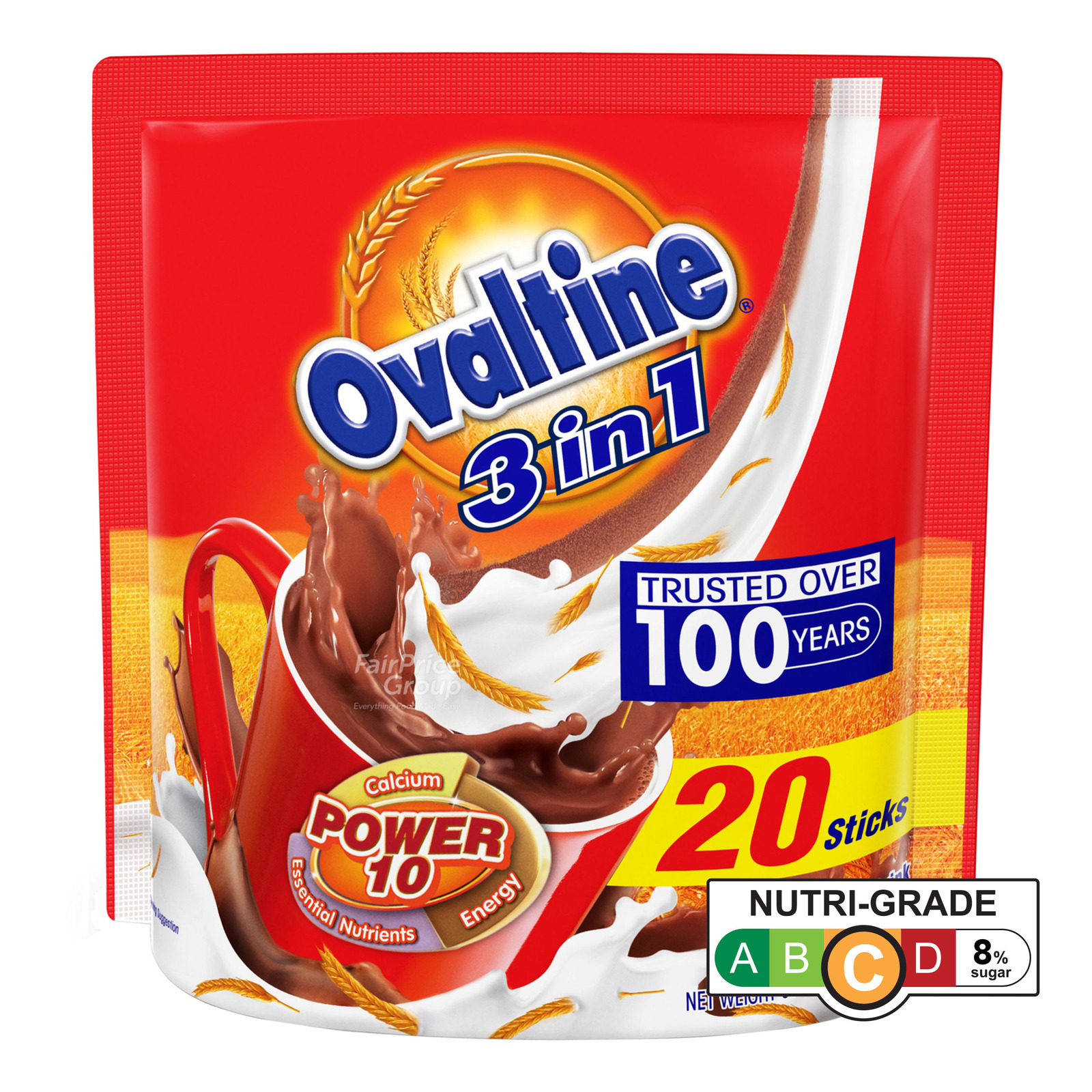 Ovaltine 3 in 1 Instant Malt Drink Sachets - Chocolate | NTUC FairPrice