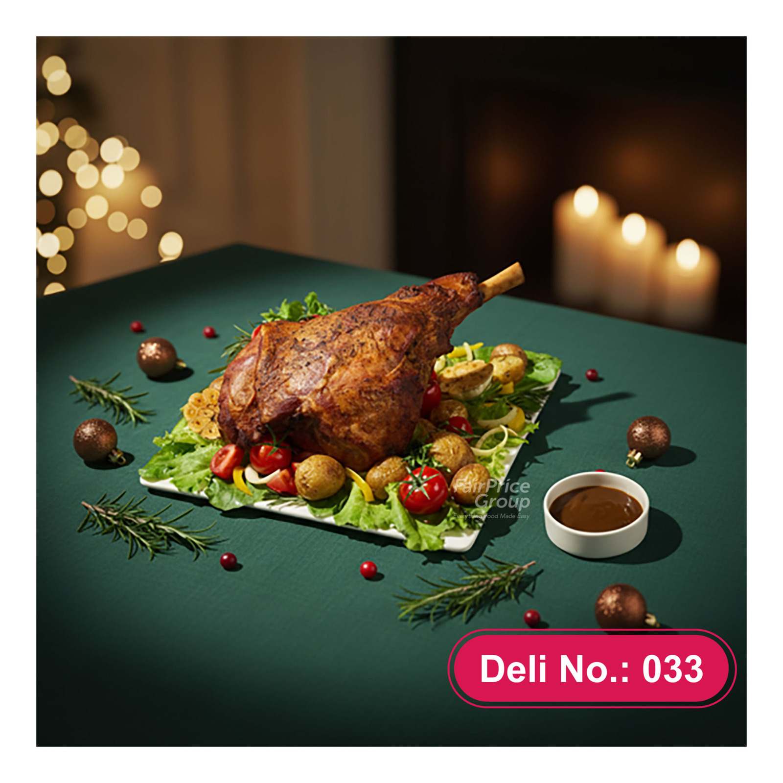 (Pre-Order) Kelly's Italian Leg of Lamb (Bone-in) | NTUC FairPrice