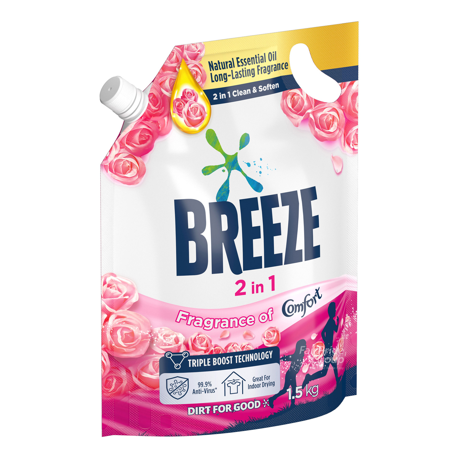 Breeze Liquid Detergent Refill - Comfort (Long Lasting Perfume) | NTUC ...