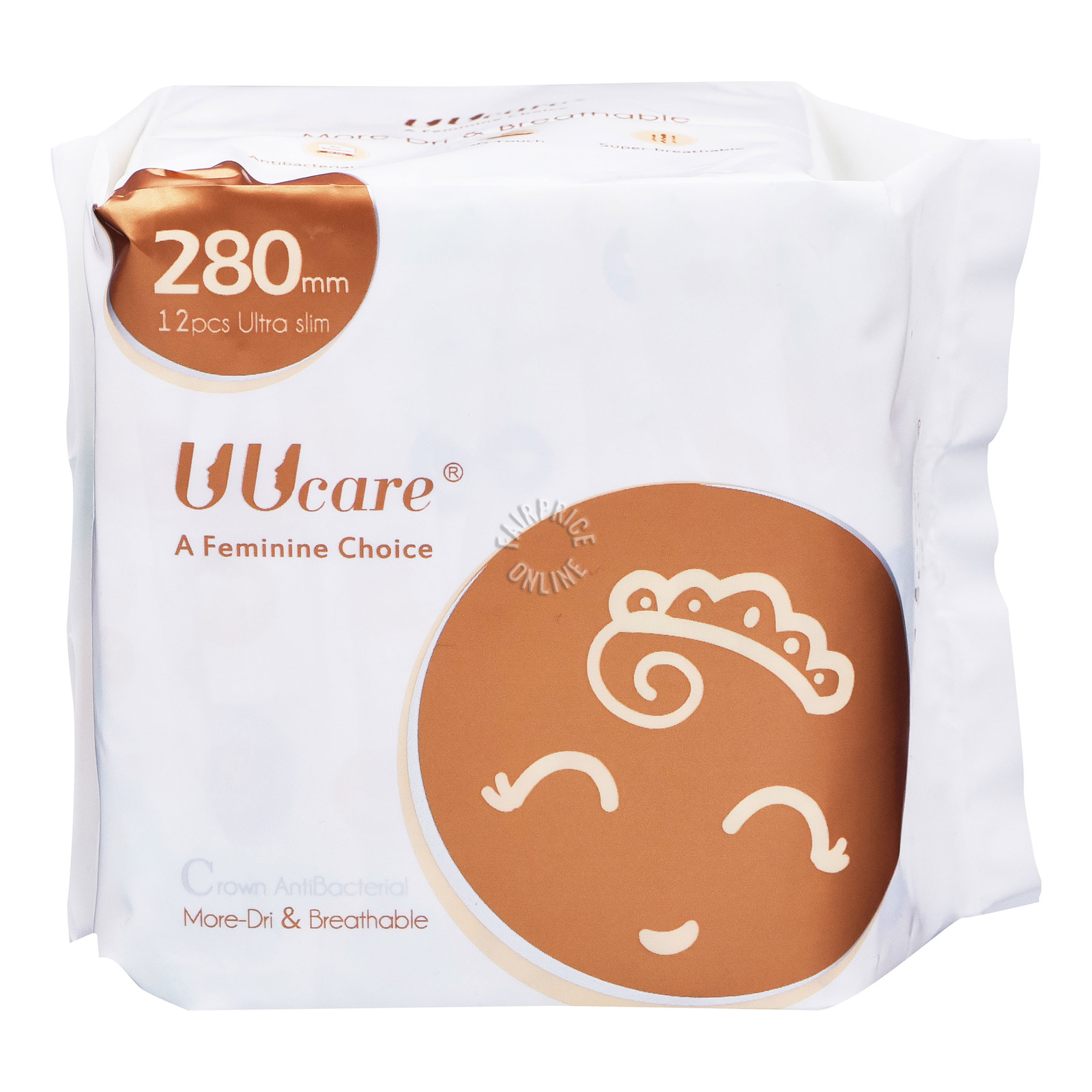 UU Care Crown Antibacterial Sanitary Wing Pads - 28cm | NTUC FairPrice