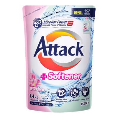 Attack Liquid Detergent Refill - Plus Softener | NTUC FairPrice