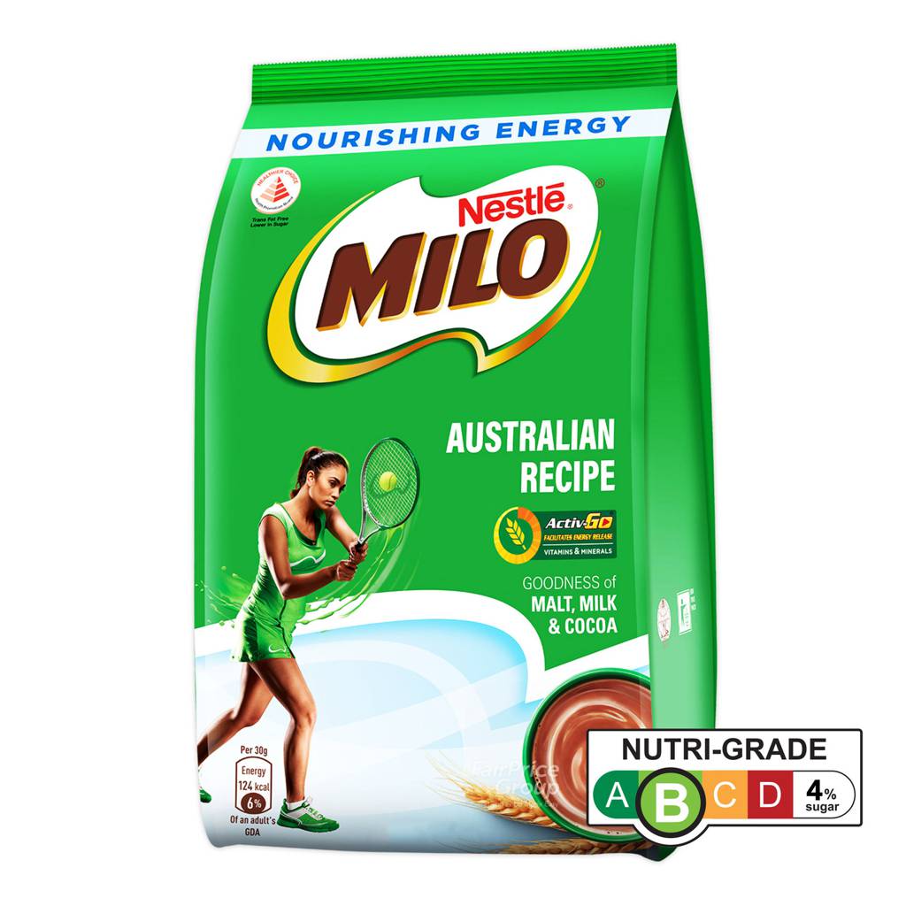 Milo Chocolate Malt Drink Powder with Milk - Australian Recipe | NTUC ...