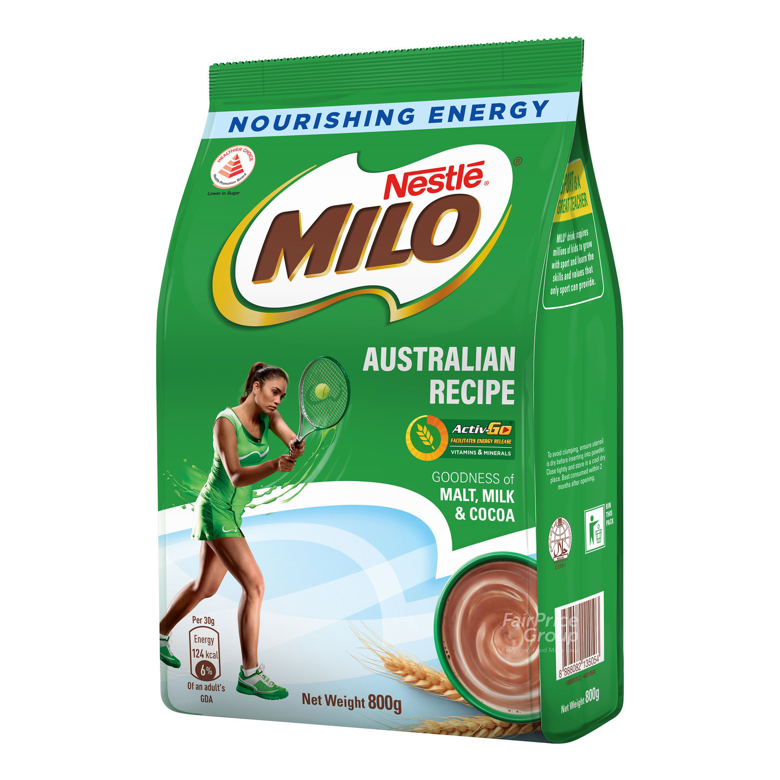 Milo Chocolate Malt Drink Powder with Milk - Australian Recipe | NTUC ...