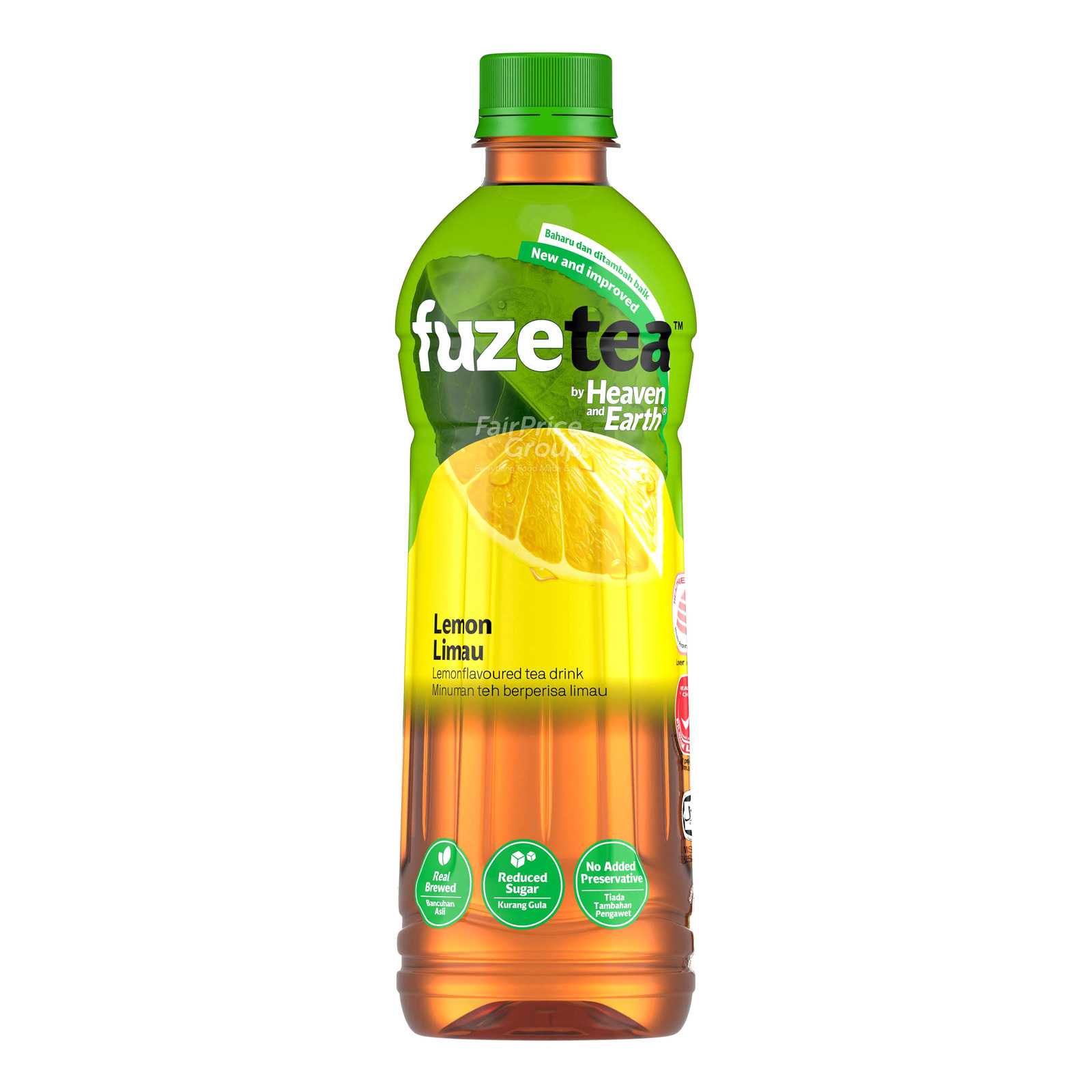 Fuze Tea Flavoured Green Tea Bottle Drink - Lemon | NTUC FairPrice