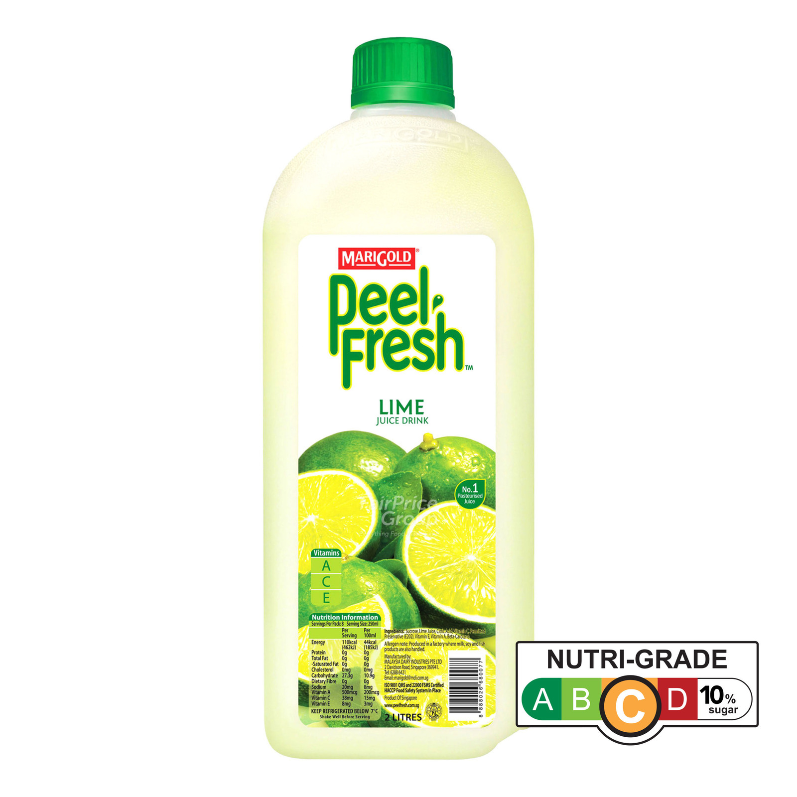 Marigold Peel Fresh Bottle Juice - Lime | NTUC FairPrice