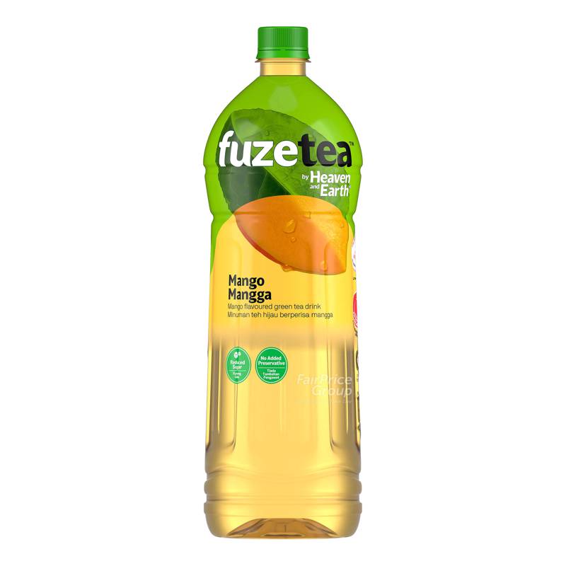 Fuze Tea Flavoured Green Tea Bottle Drink - Mango | NTUC FairPrice