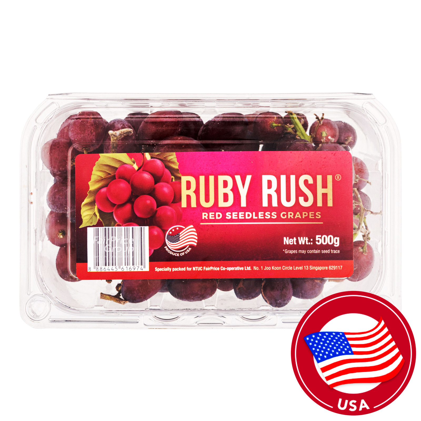 USA Ruby Rush Red Seedless Grapes | NTUC FairPrice