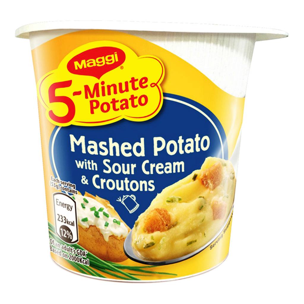 Maggi 5-Minute Instant Mashed Potato- Sour Cream & Croutons | NTUC ...