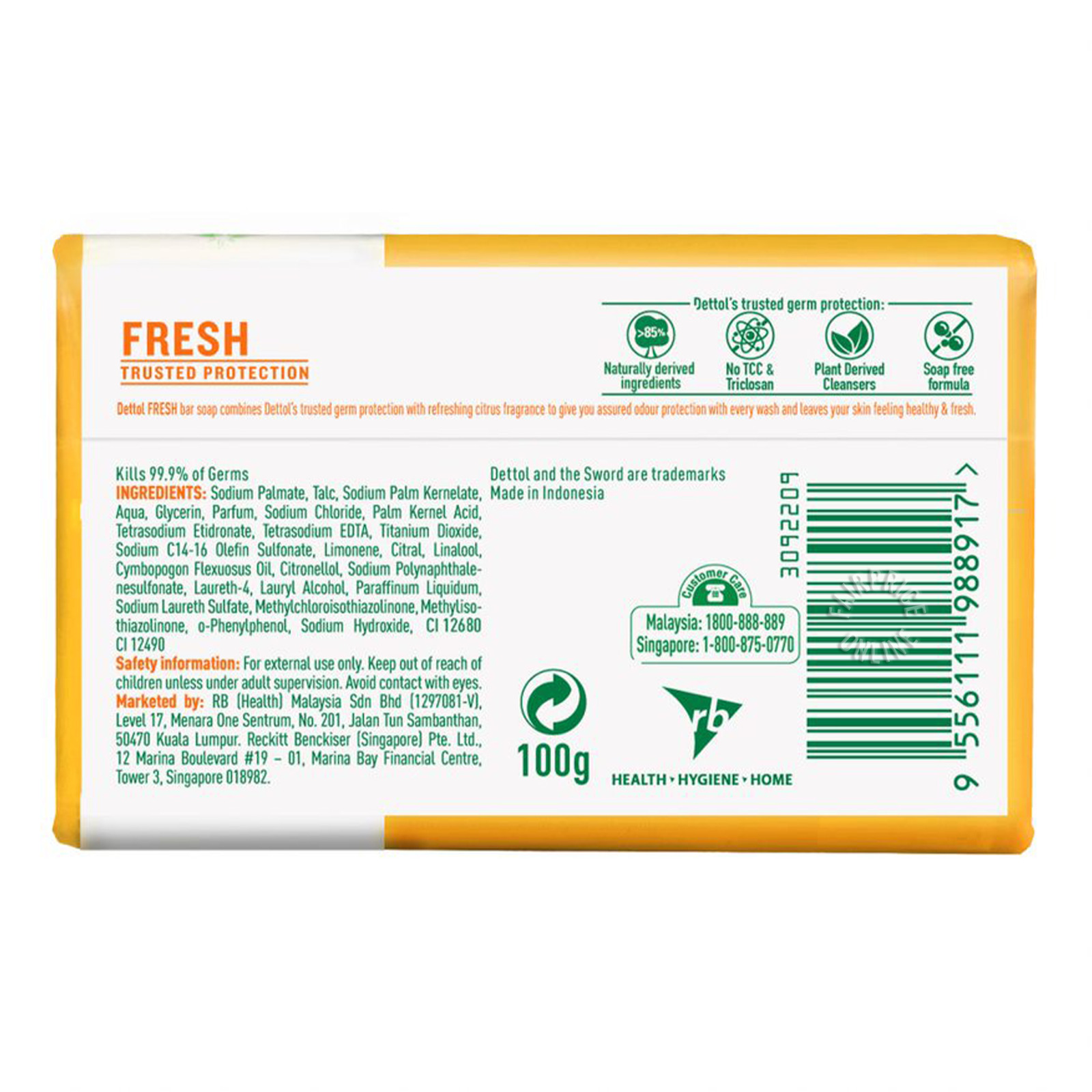 Dettol Anti-Bacterial Bar Soap - Fresh | NTUC FairPrice